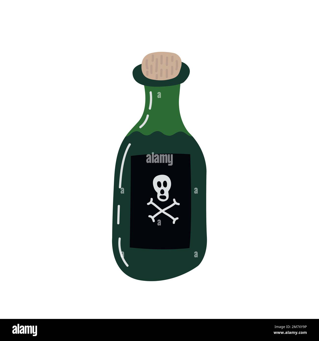 Vector bottle with green potion Stock Vector Image & Art - Alamy