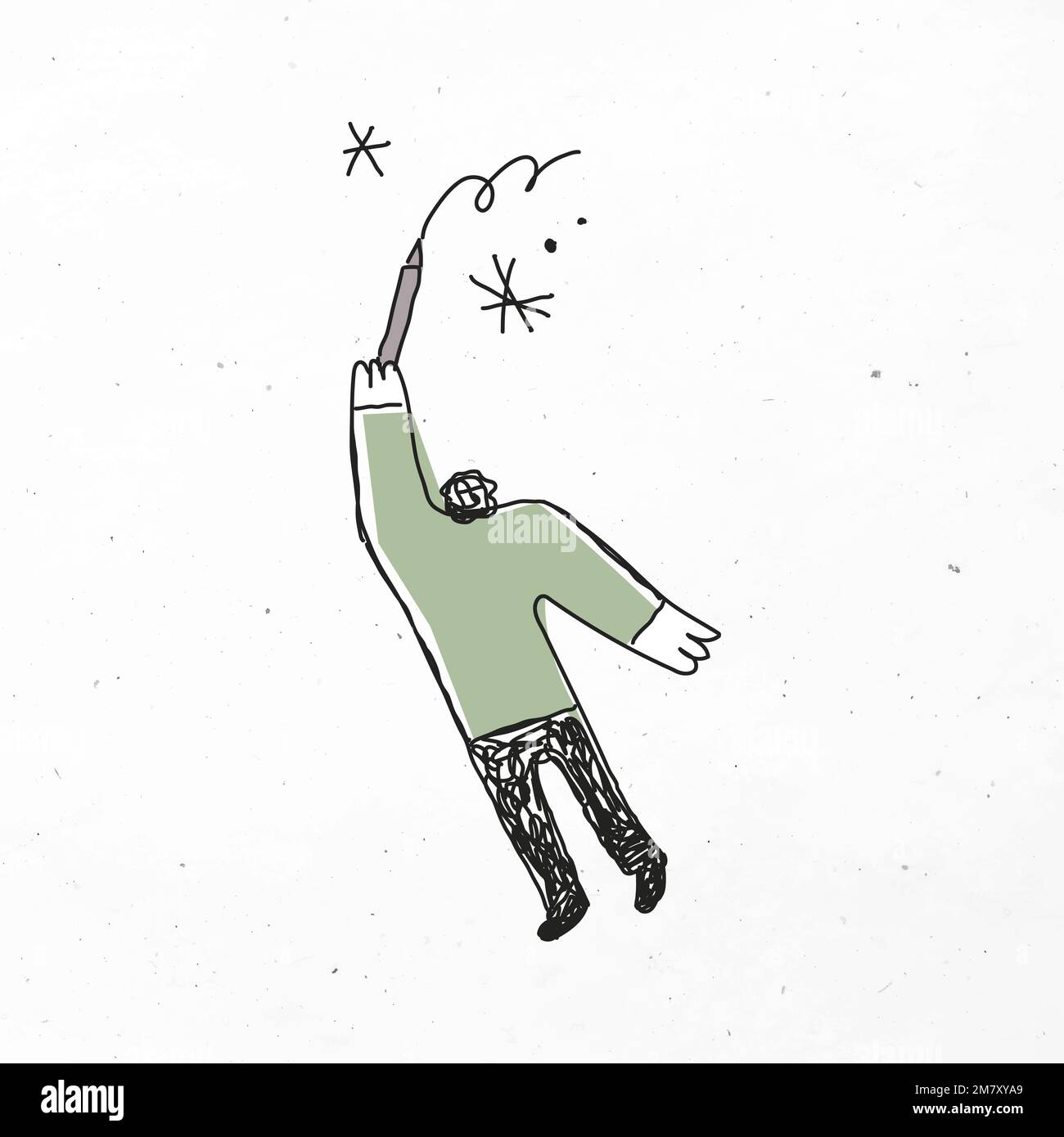 Green man drawing vector cartoon icon Stock Vector Image & Art - Alamy