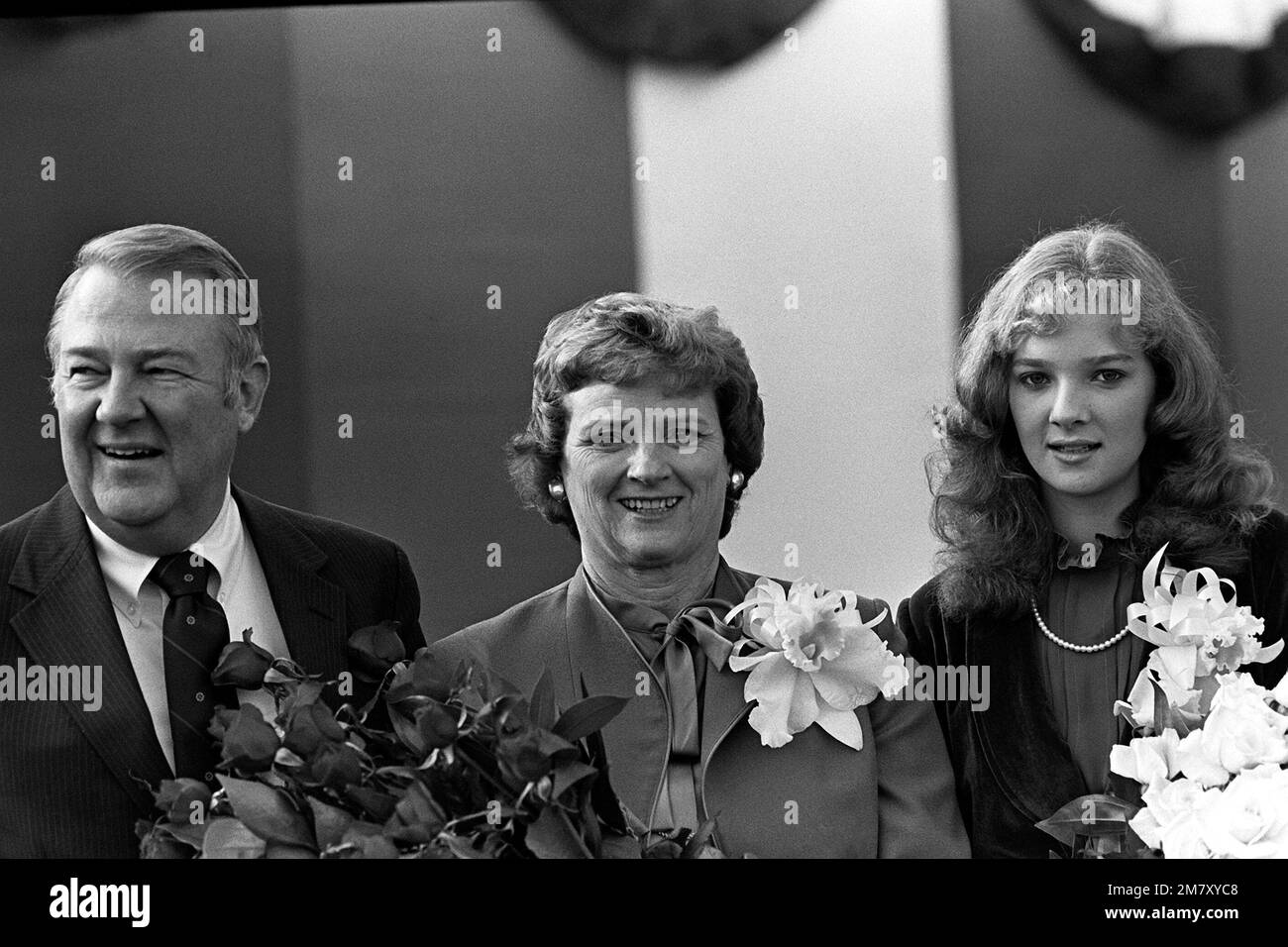 Edwin Meese III, counselor to the president, poses with his wife Ursula ...