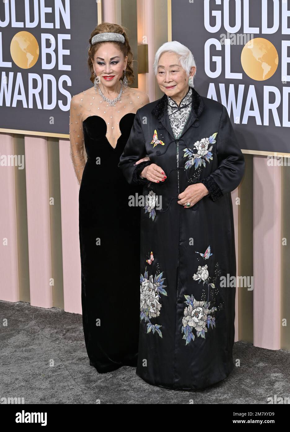 Los Angeles, USA. 10th Jan, 2023. Lisa Lu & Lucia Hwong arriving at the ...
