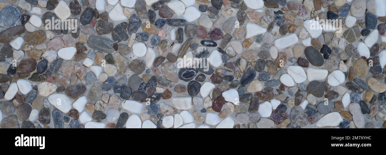 Washed gravel stone old rough rustic pattern texture background ...