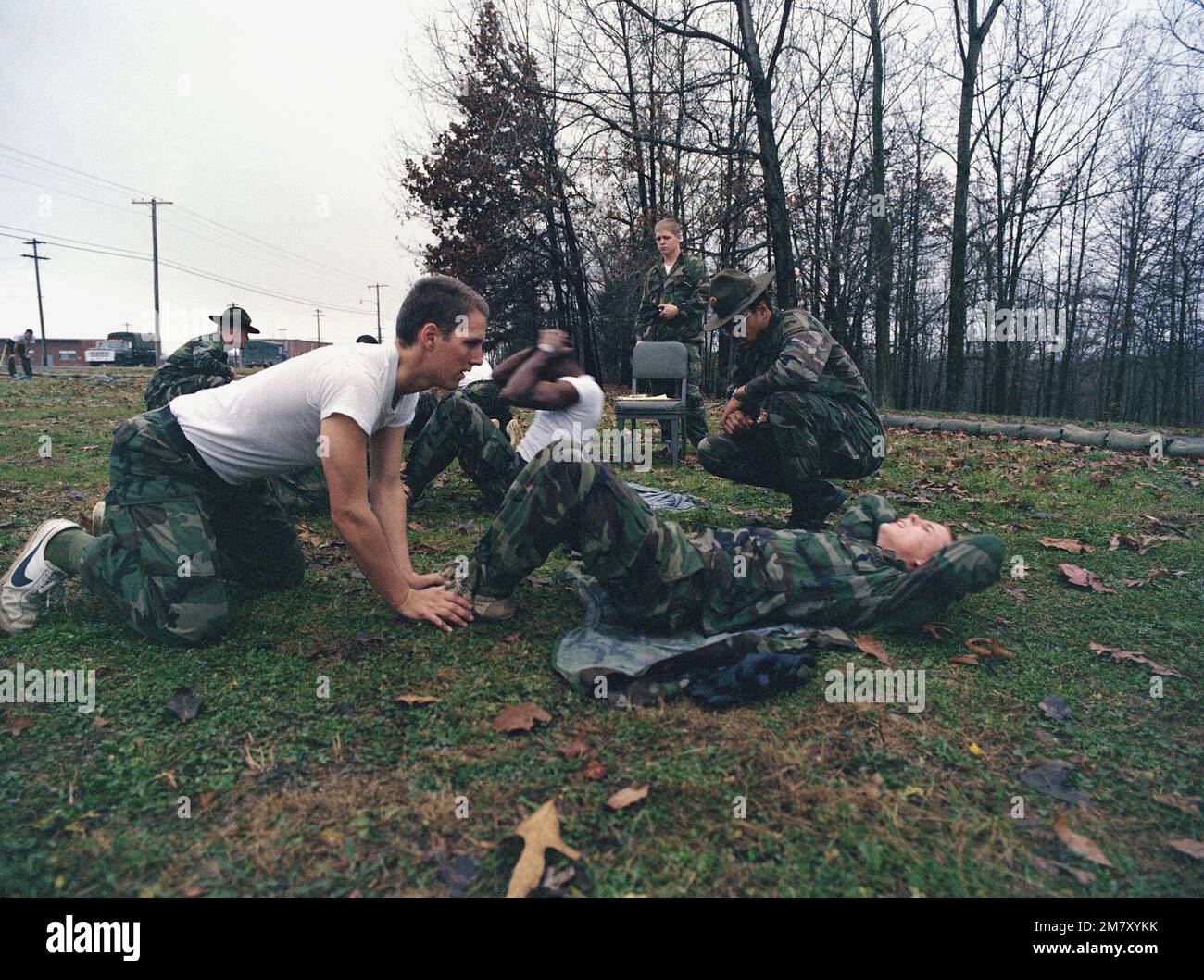 Infantrymen participate in a diagnostic physical training test at the ...
