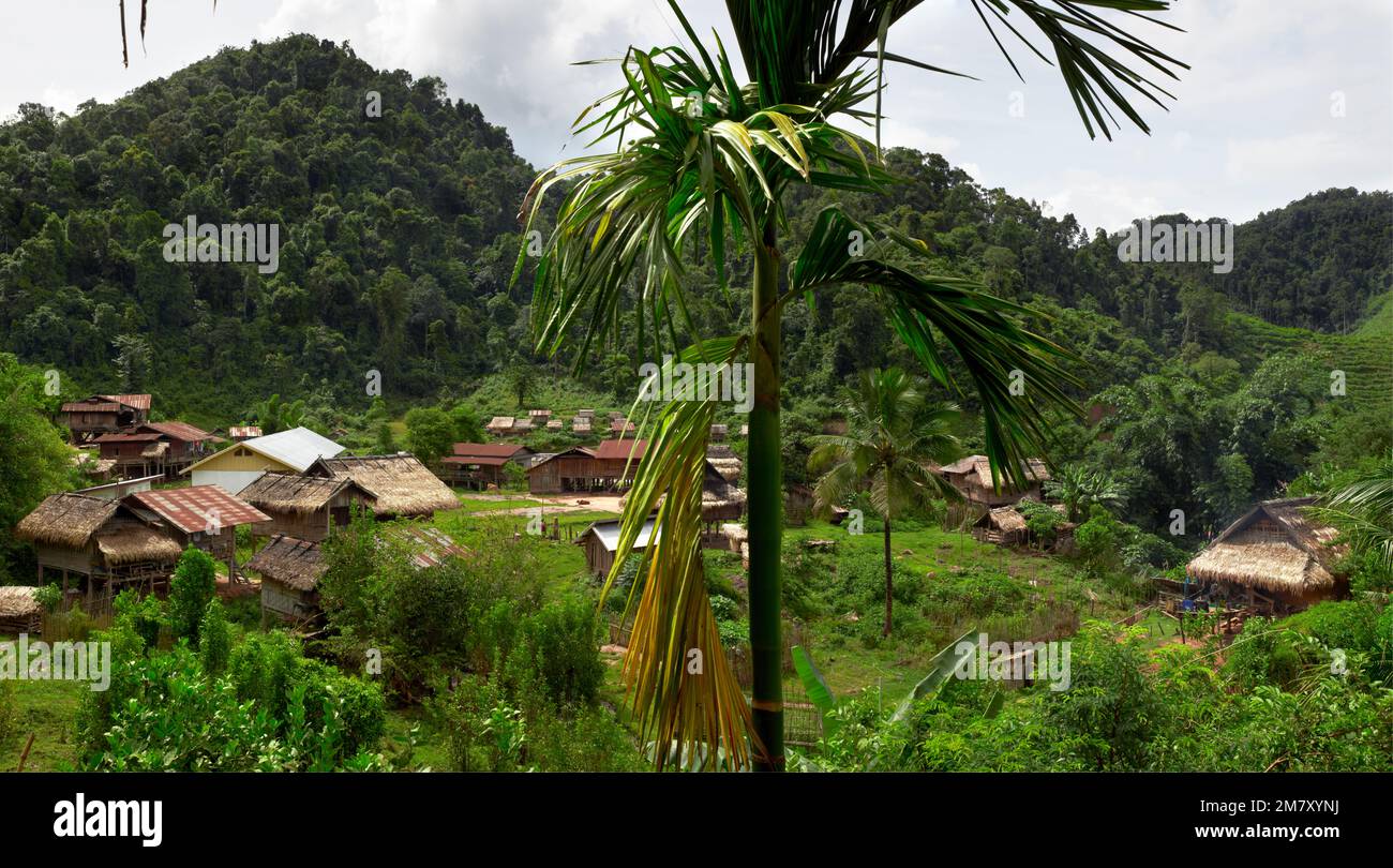 Khamu Village in north of Laos Stock Photo - Alamy
