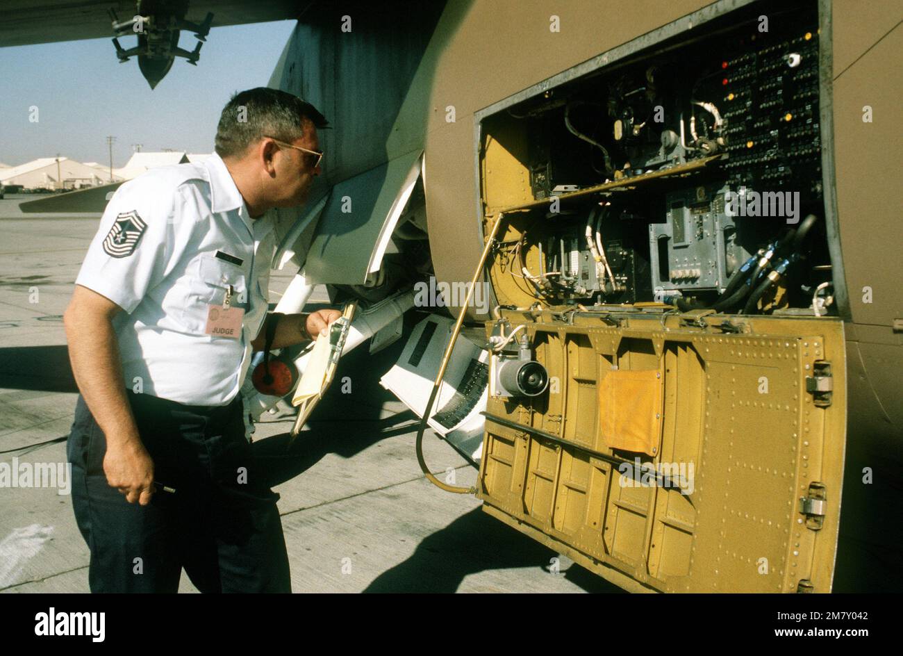 CMSGT Barney Pate, a member of the 81st Tactical Fighter Wing, RAF ...