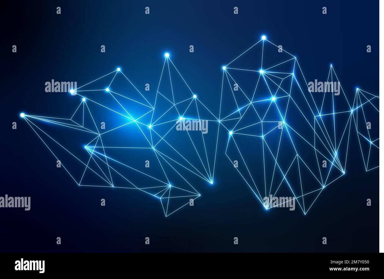 Abstract digital network vector blue background Stock Vector Image ...