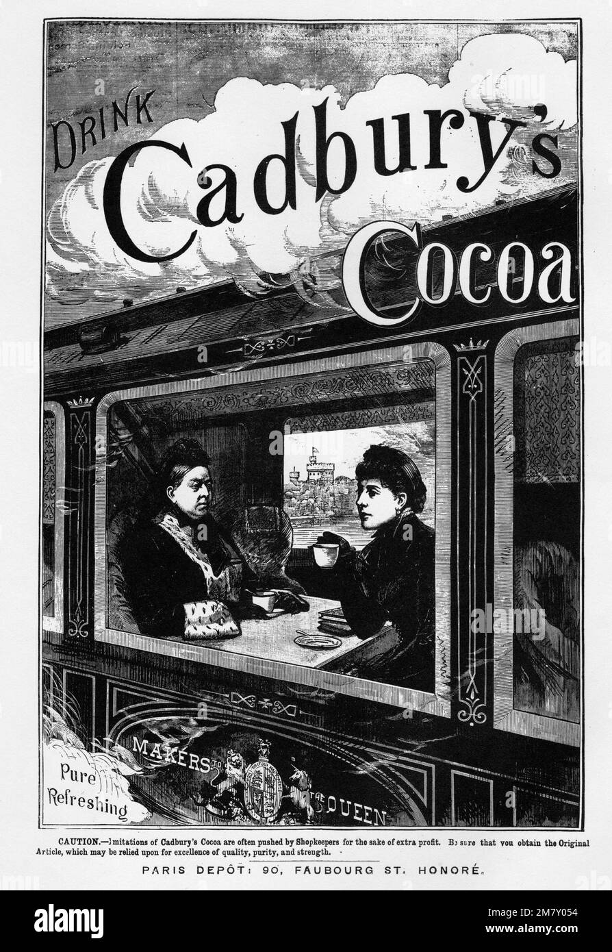 Victorian Advertising about c1890 Stock Photo - Alamy