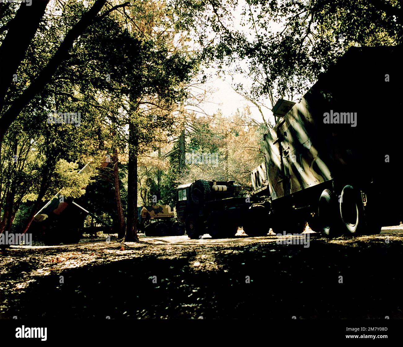 A ground launched cruise missile (GLCM) launch control center (LCC) and Transporter-Erector ...