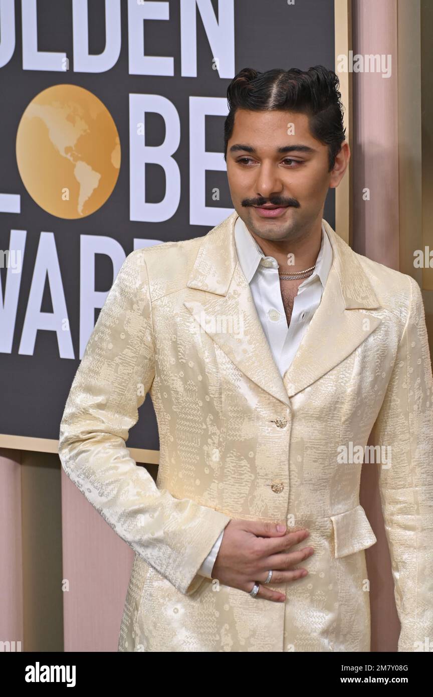 Los Angeles, USA. 10th Jan, 2023. Mark Indelicato arriving at the 80th ...