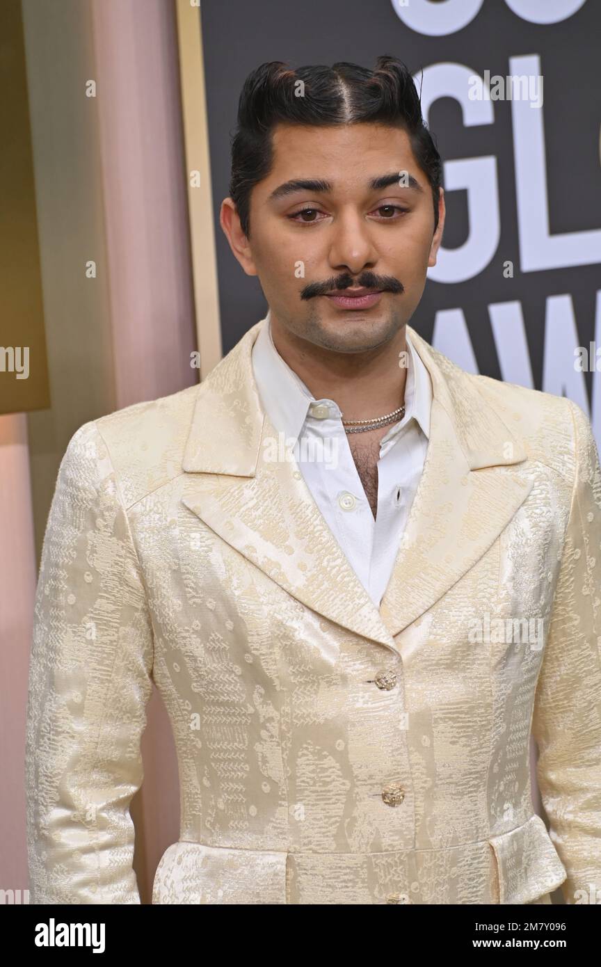 Los Angeles, USA. 10th Jan, 2023. Mark Indelicato arriving at the 80th ...