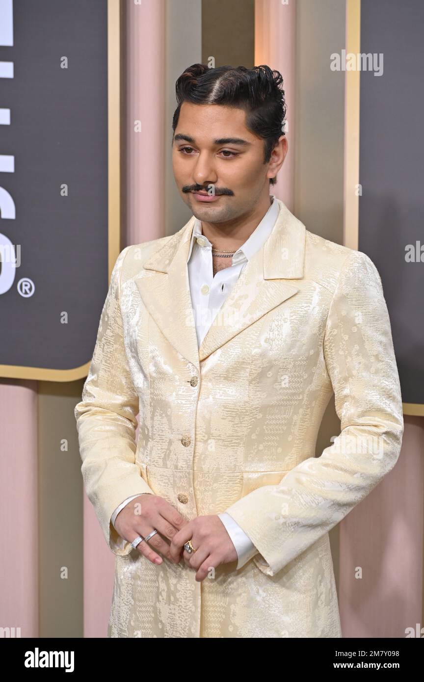 Los Angeles, USA. 10th Jan, 2023. Mark Indelicato arriving at the 80th ...