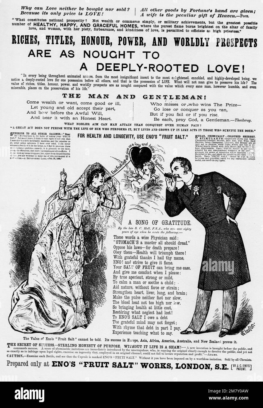 Victorian Advertising about c1890 Stock Photo - Alamy