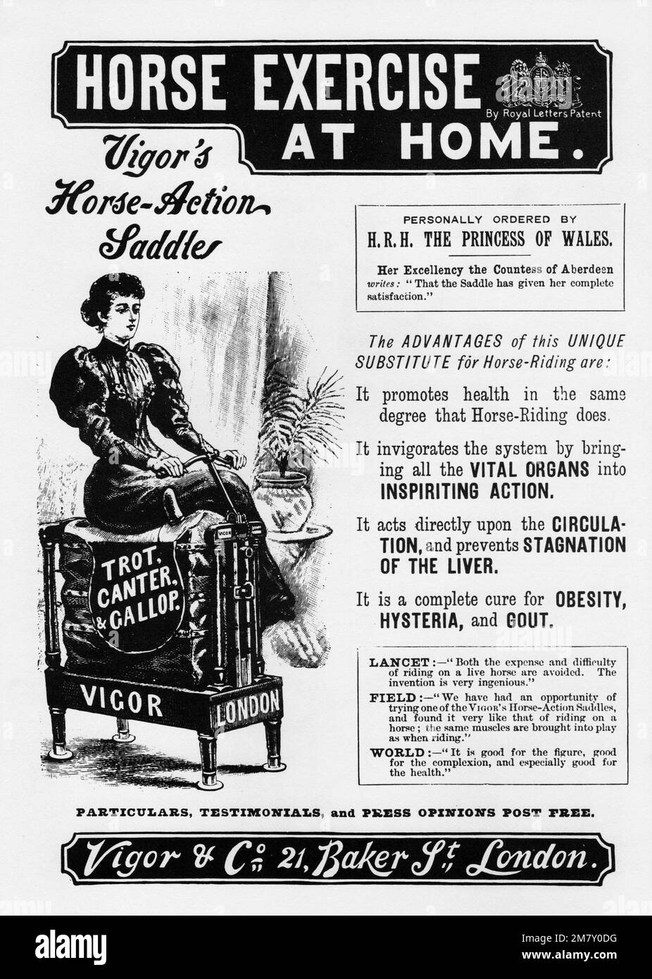 Victorian Advertising about c1890 Stock Photo - Alamy