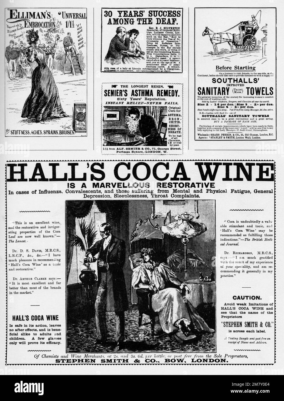 Victorian Advertising about c1890 Stock Photo - Alamy