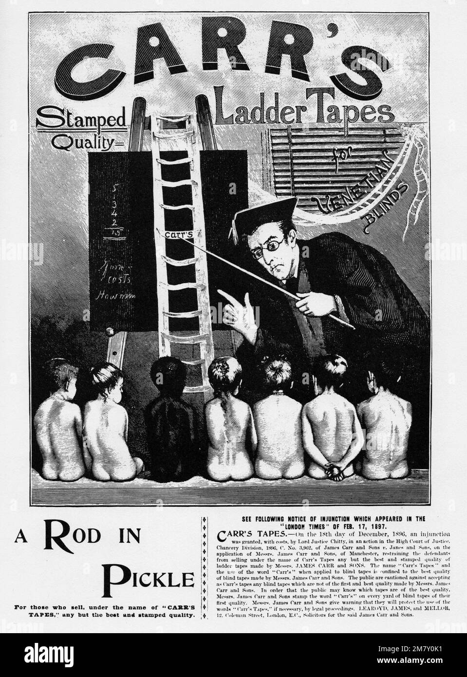 Victorian Advertising about c1890 Stock Photo - Alamy