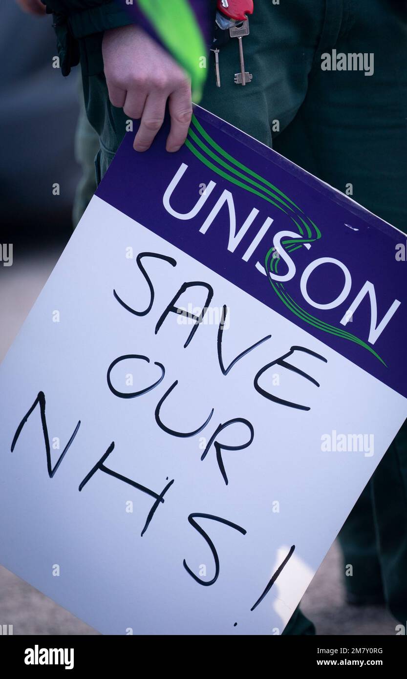 Unison picket sign hi-res stock photography and images - Alamy