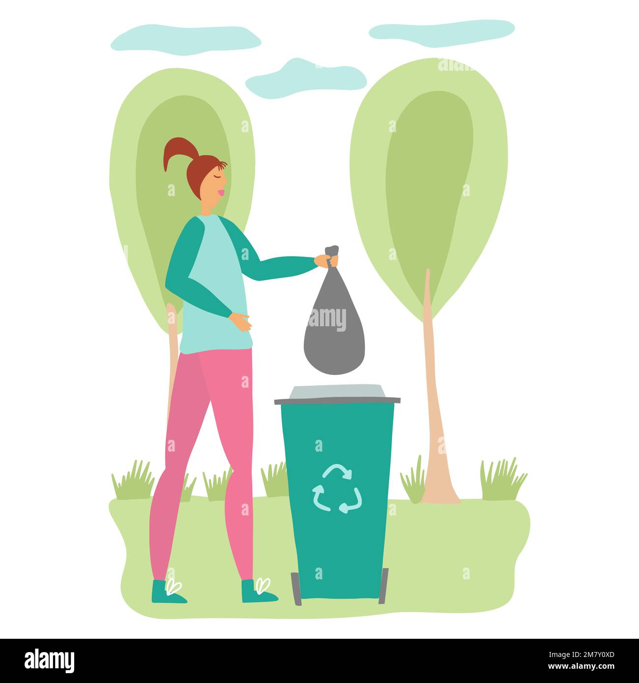 Person throwing trash grass hi-res stock photography and images - Alamy