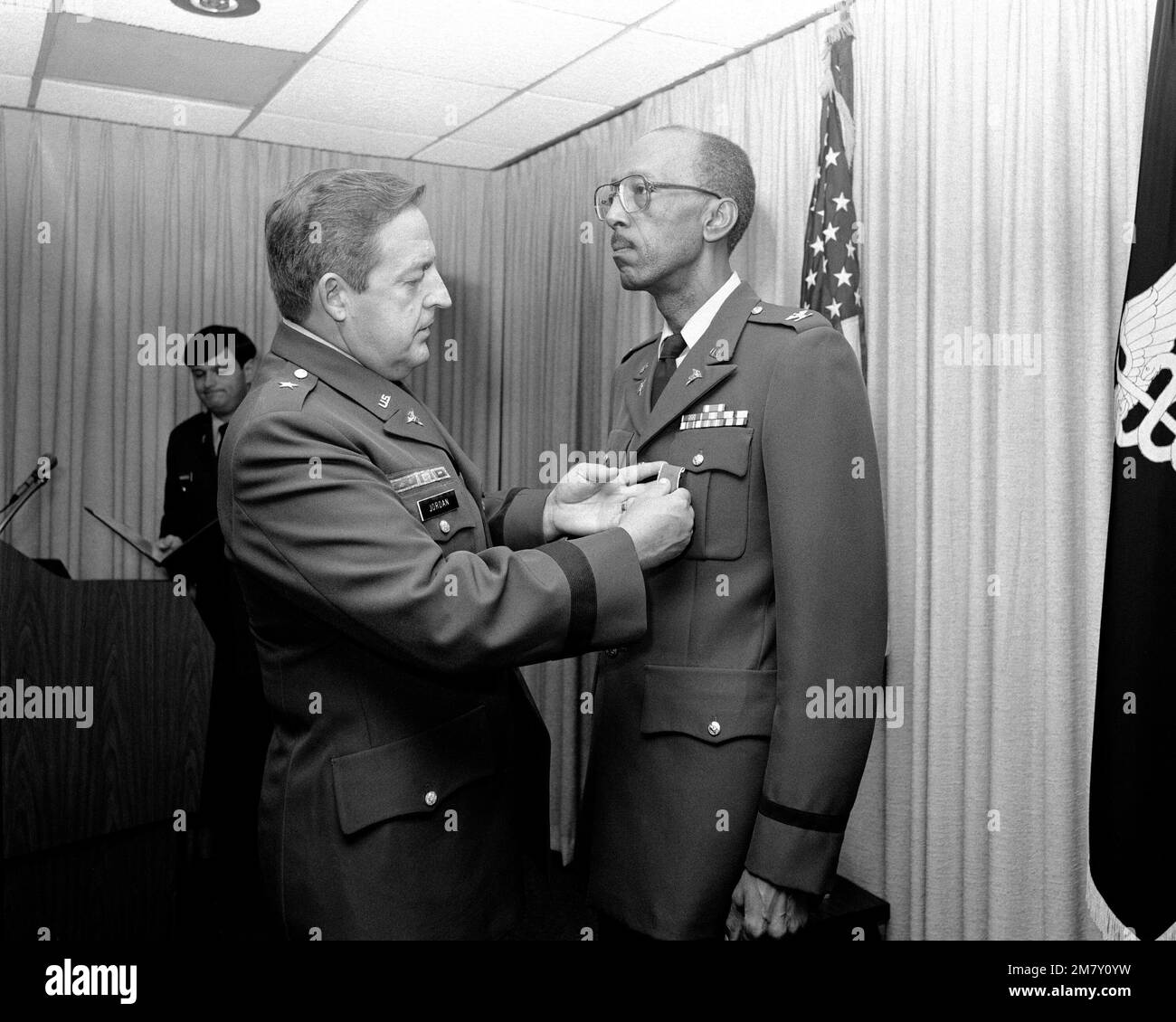 The Legion of Merit is awarded to COL Oscar L. Carroll by BGEN France F ...