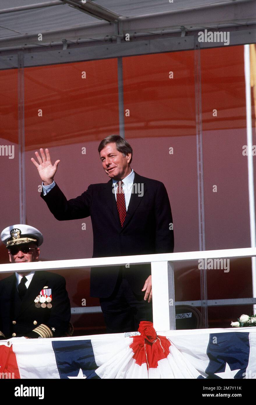 Sen. Mack Mattingly, R-Ga., waves to crowd as he is introduced during ...