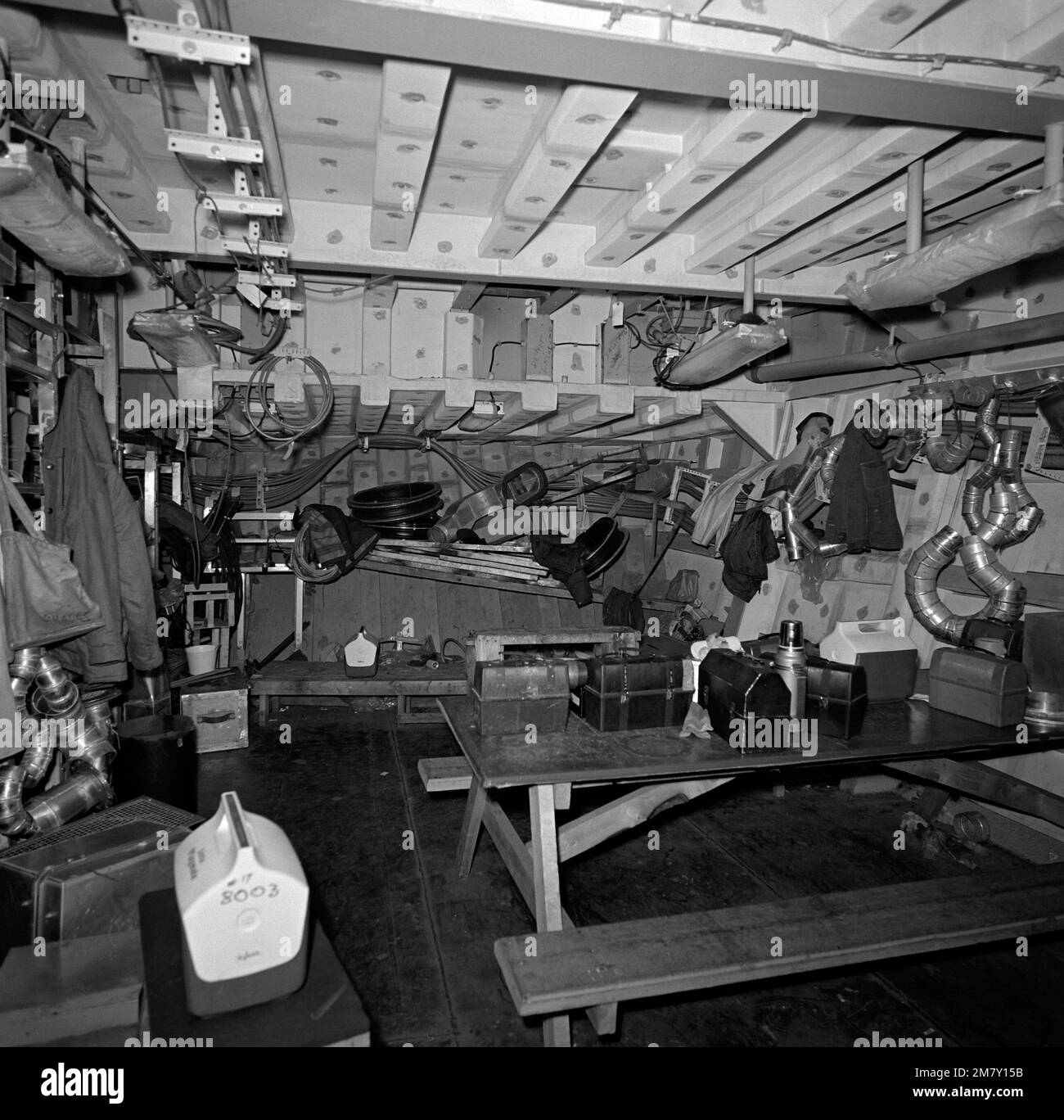 The tactical towed array sonar and bathythermograph aboard the guided ...