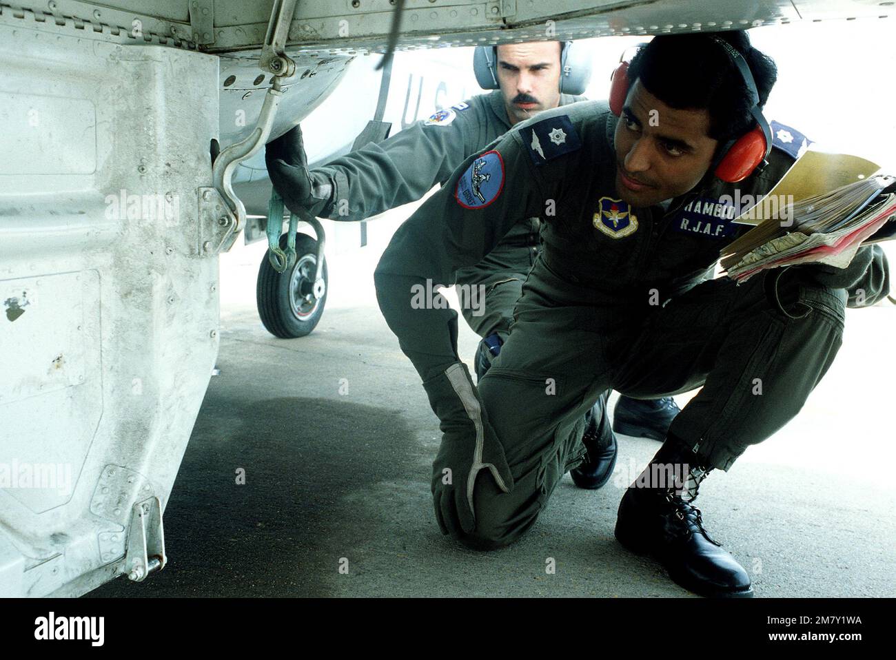 Royal Jordanian Air Force 2LT Mohammed Hameid and CPT Tim McGilvra ...