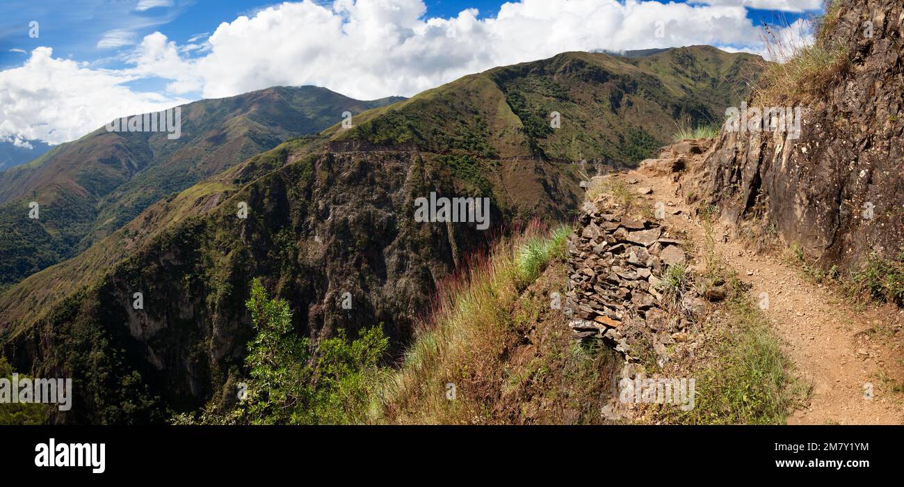 Inca Trail. Way to Machupicchu. Peru Stock Photo - Alamy