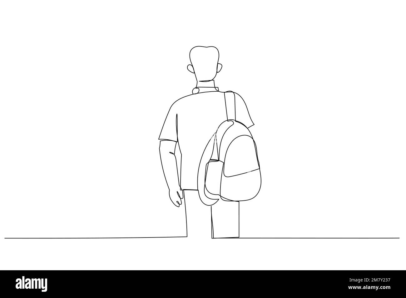 Back view walk Stock Vector Images - Alamy