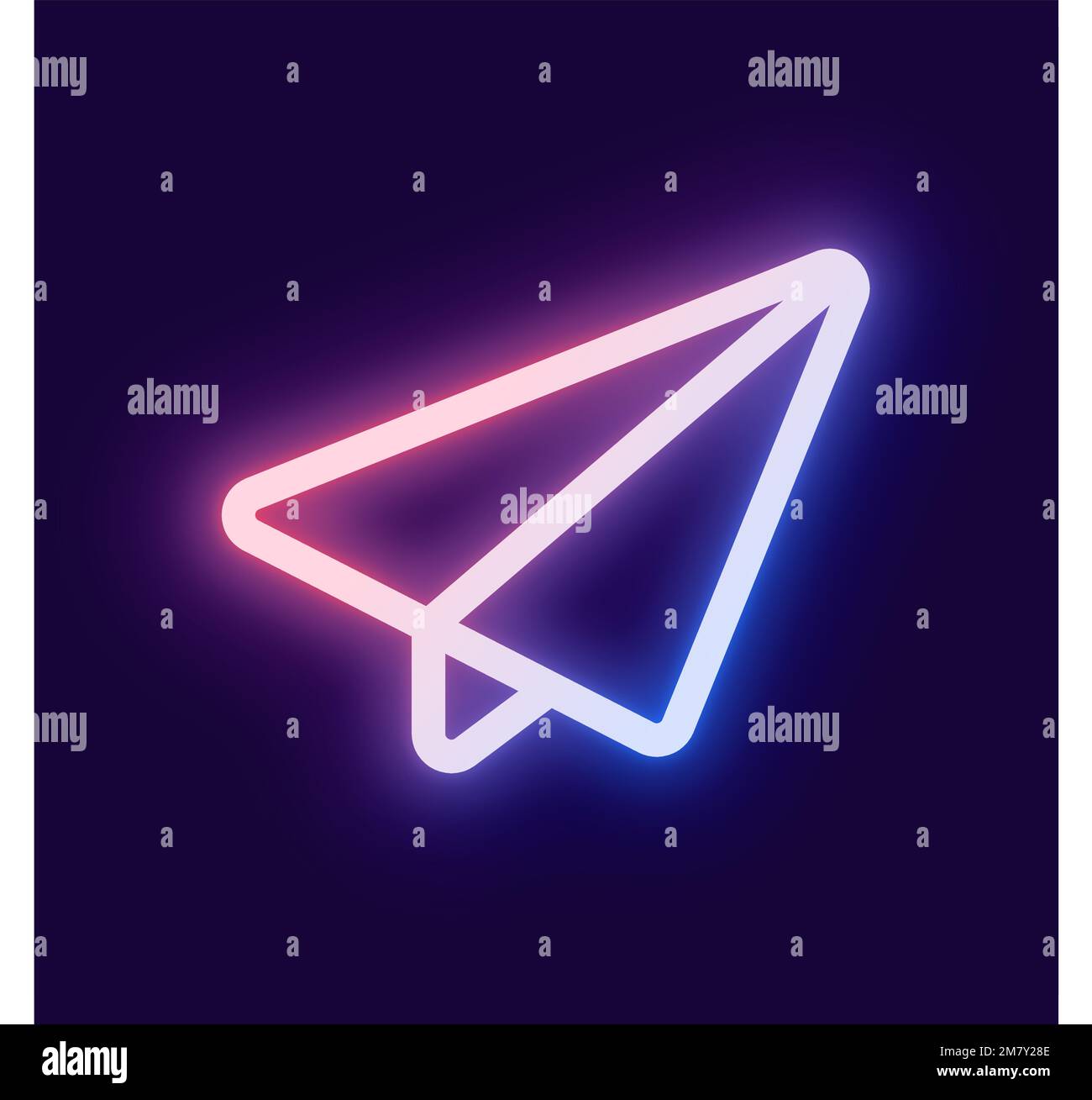 Direct message icon vector for social media app paper plane illustration Stock Vector Image ...