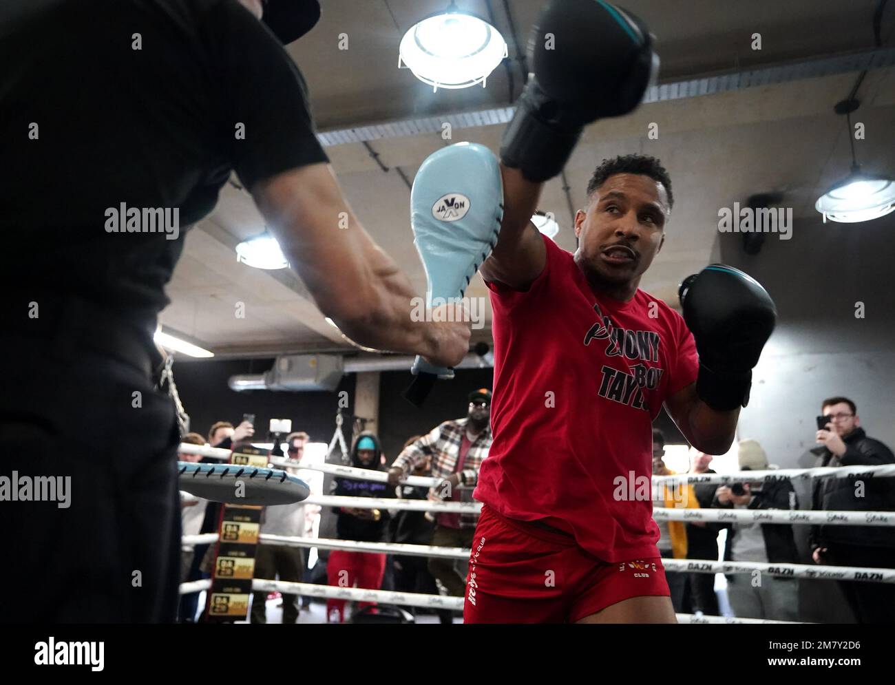 Anthony Taylor during a media work out at Crystal House, London ...