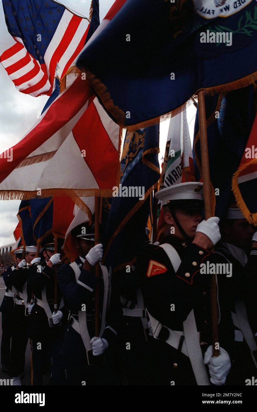 Color guard displays flags hi-res stock photography and images - Alamy