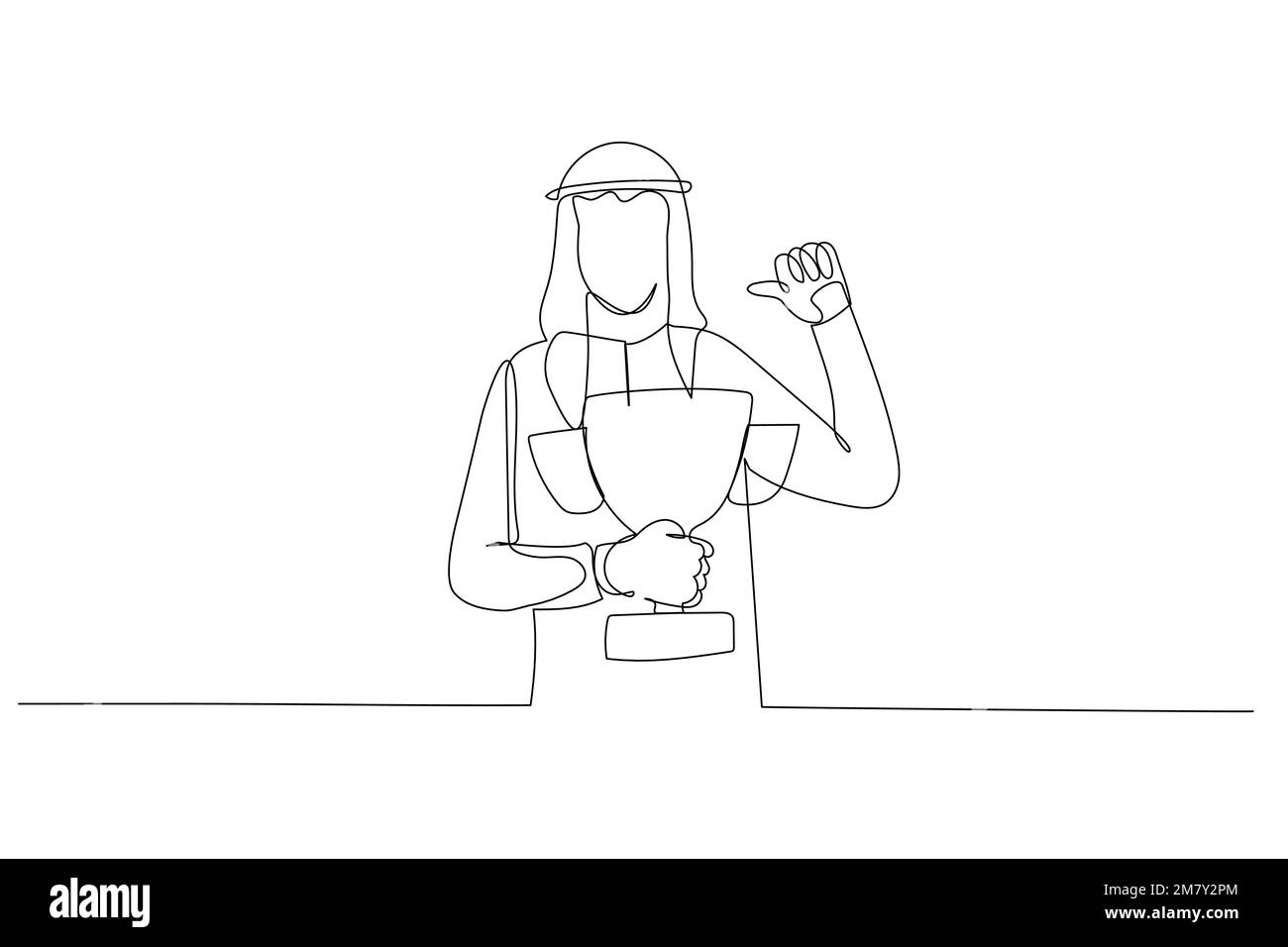 Illustration of arab businessman pointing self with thumb feeling proud ...