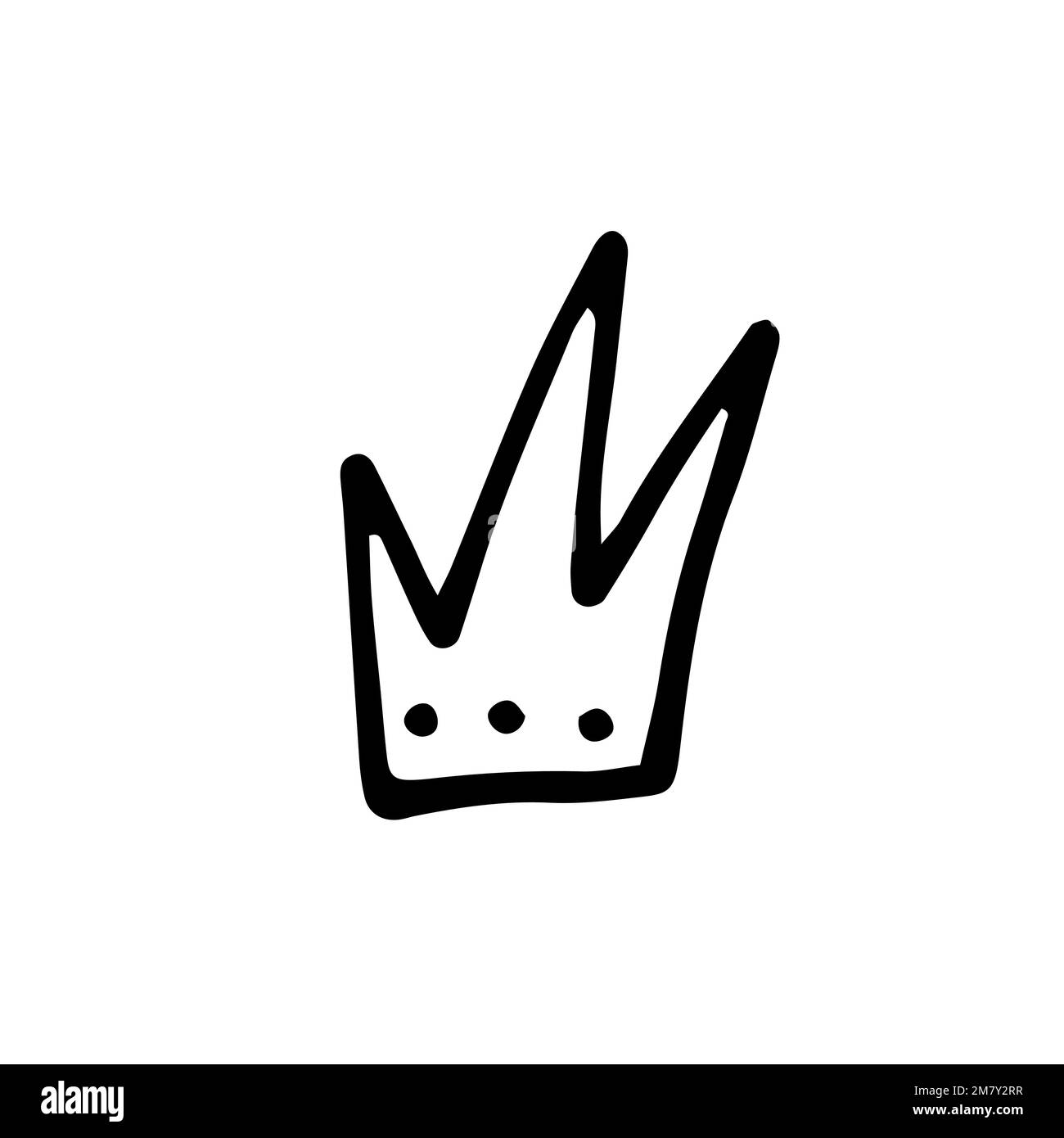 Vector doodle crown illustration Stock Vector Image & Art - Alamy