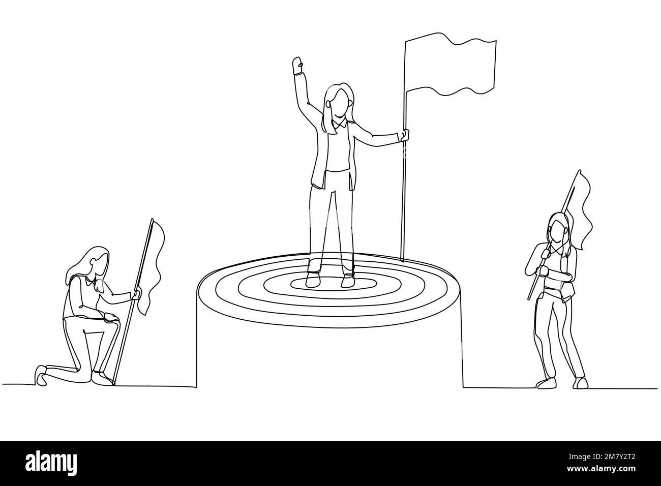 One on top of leader Stock Vector Images - Alamy