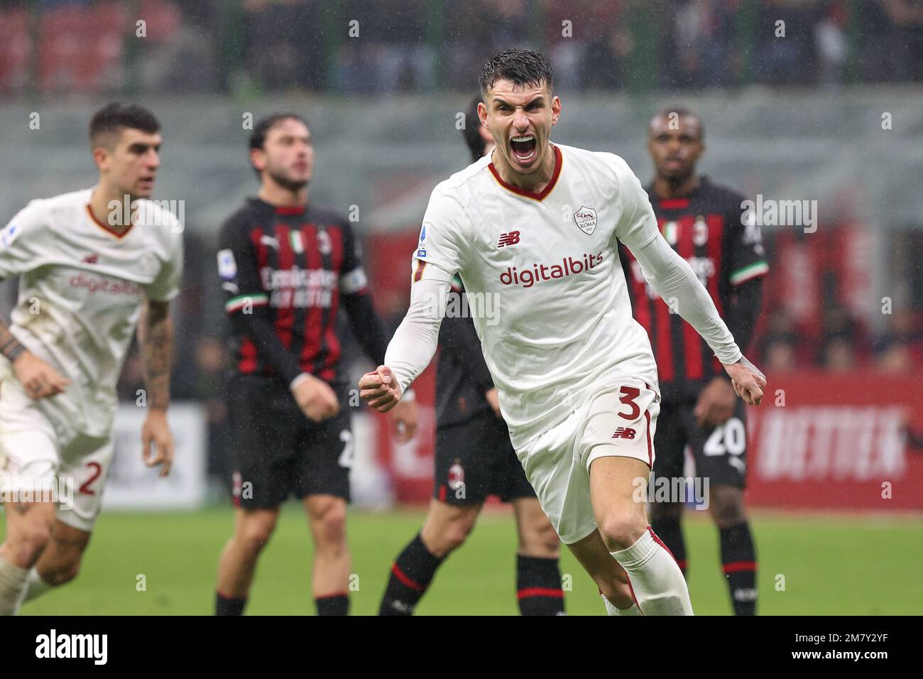 Milan, Italy. 08th Jan, 2023. Italy, Milan, jan 8 2023: Roger Ibanez ...
