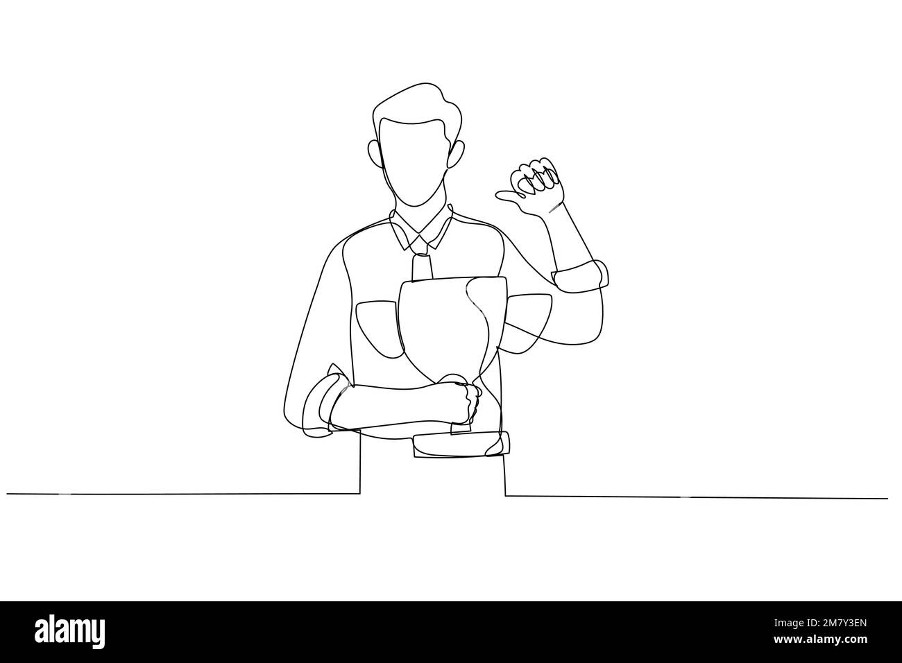 Pointing At Self Cartoon