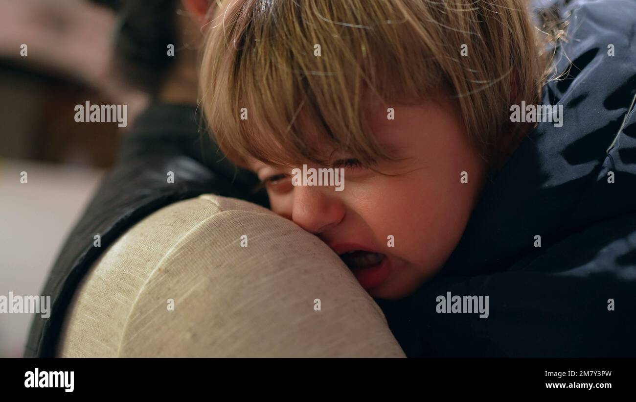 Tearful baby toddler, upset infant child boy crying Stock Photo - Alamy