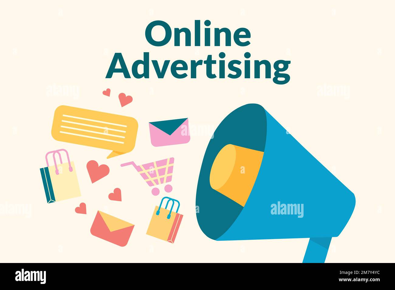 Editable online advertising template vector in flat design for social ...