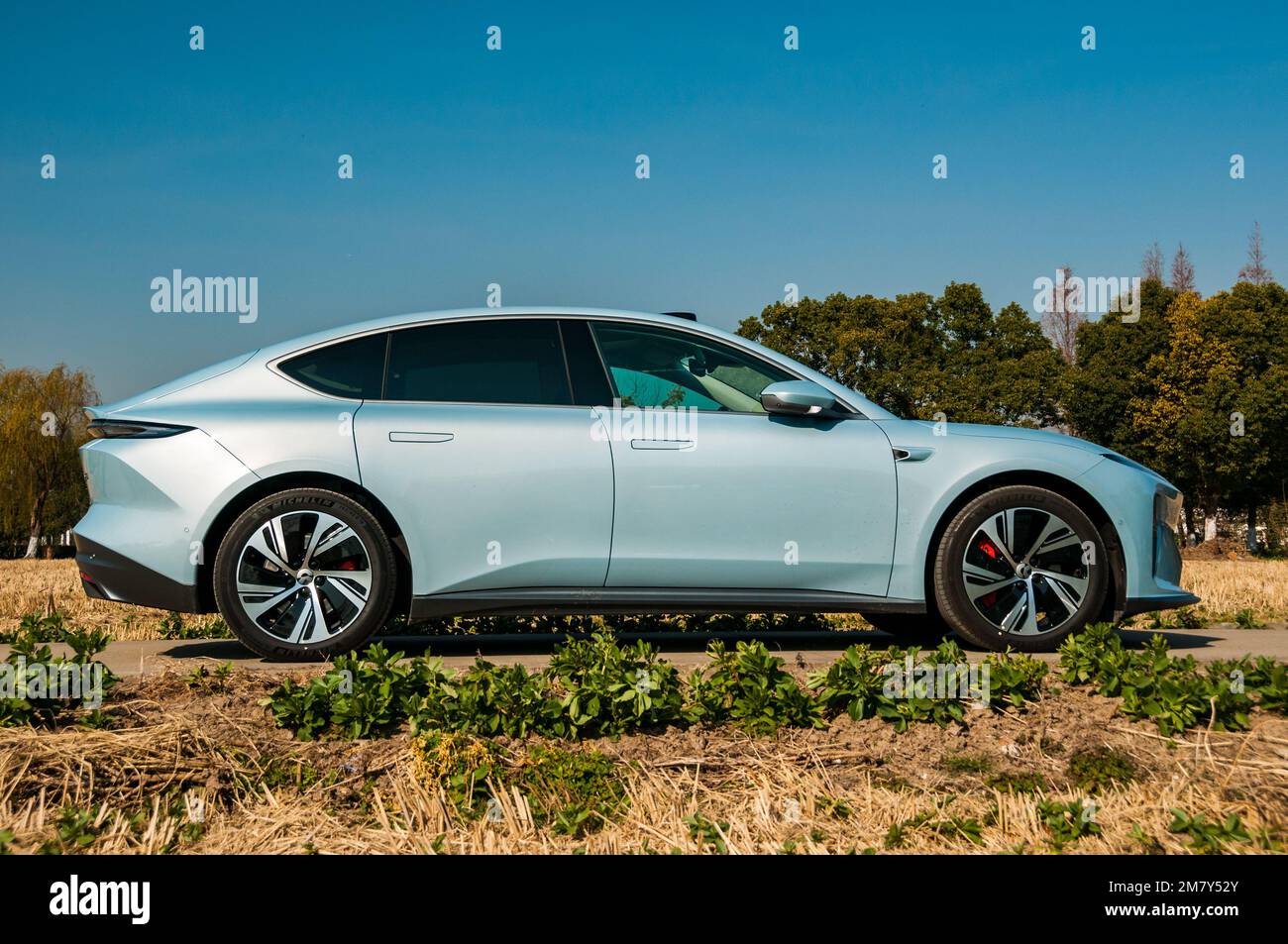 Shanghai, China – 01042023: Stationary shot of the Nio ET5 electric ...