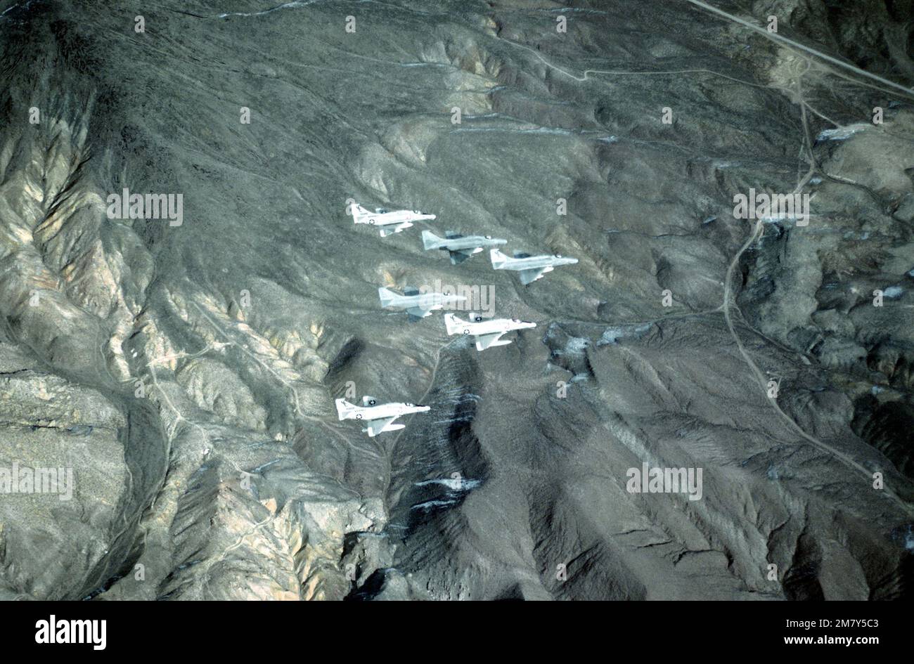 Right side view of six A-4F Skyhawk aircraft from Marine Attack ...