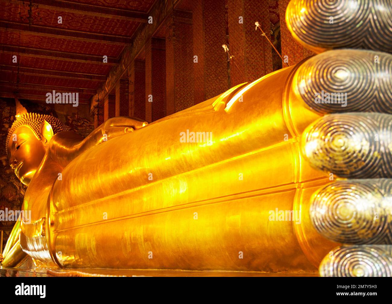 layed buddha. Bangkok, Thailand Stock Photo - Alamy