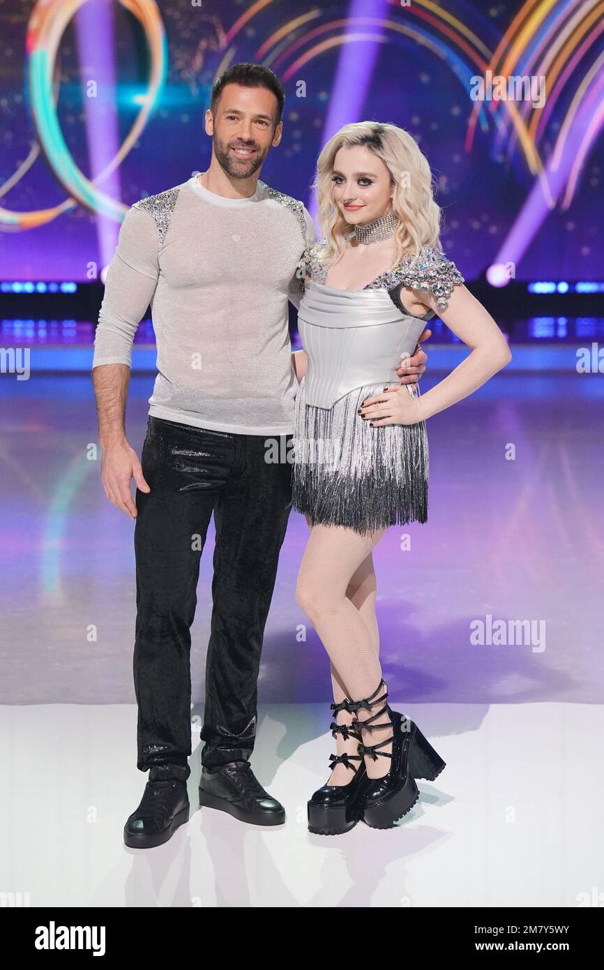 Mollie Gallagher and Sylvain Longchambon during a photo call for ...