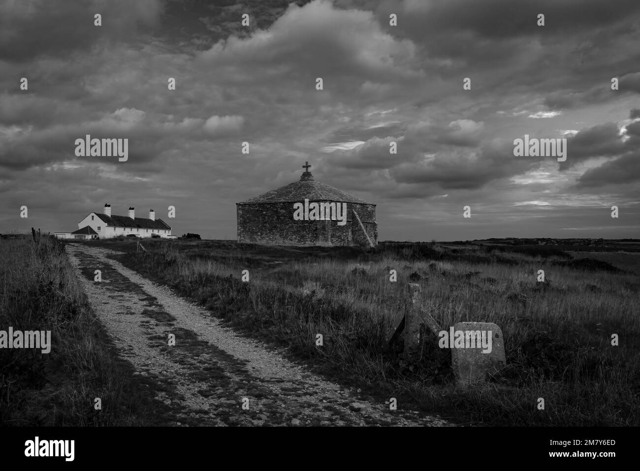 St Aldhelm's Chapel, Worth Matravers Stock Photo - Alamy