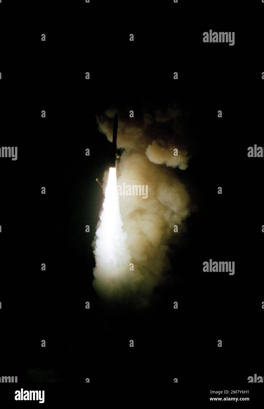 A view of an operation test launch of a Minuteman III intercontinental ...