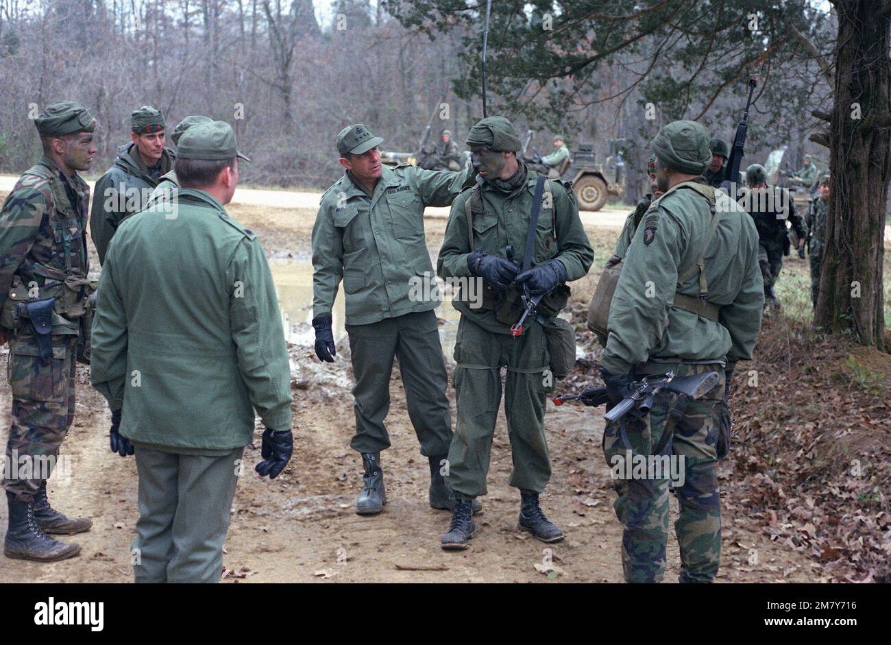 General E. C. Meyer, Army Cheif of STAFF, visits troops of the 101st ...
