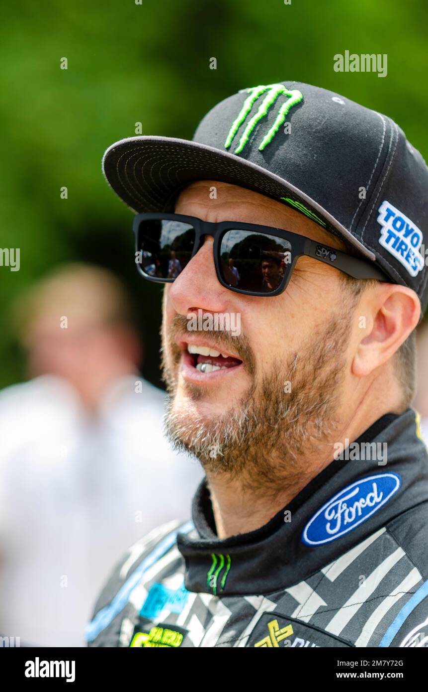 Ken Block at Goodwood Festival of Speed, UK, 2016. Rally driver for the ...