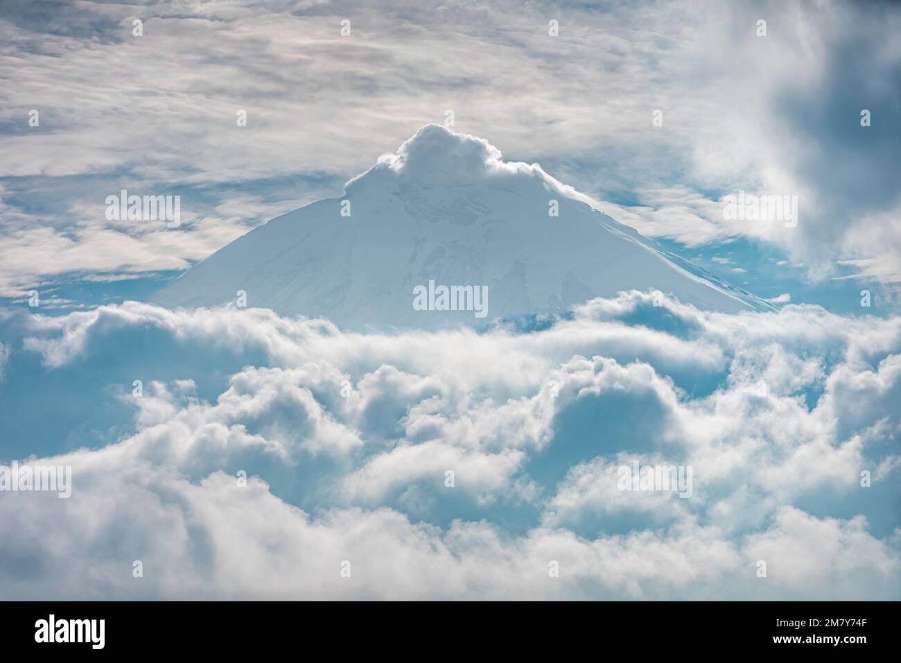 Chimborazo volcano in Andes, the highest mountain in Ecuador Stock ...