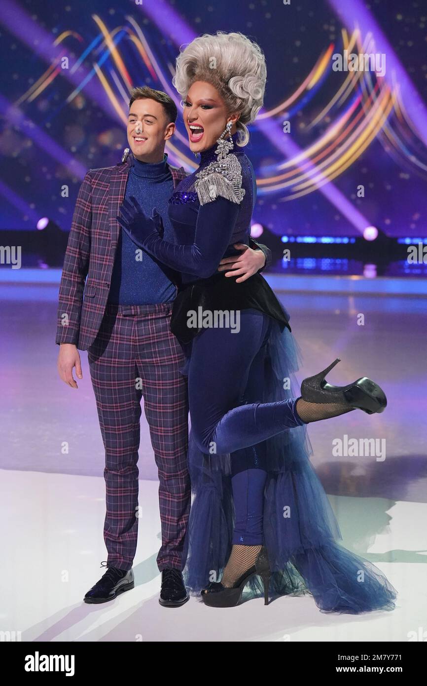 Colin Grafton and The Vivienne during a photo call for Dancing On Ice ...