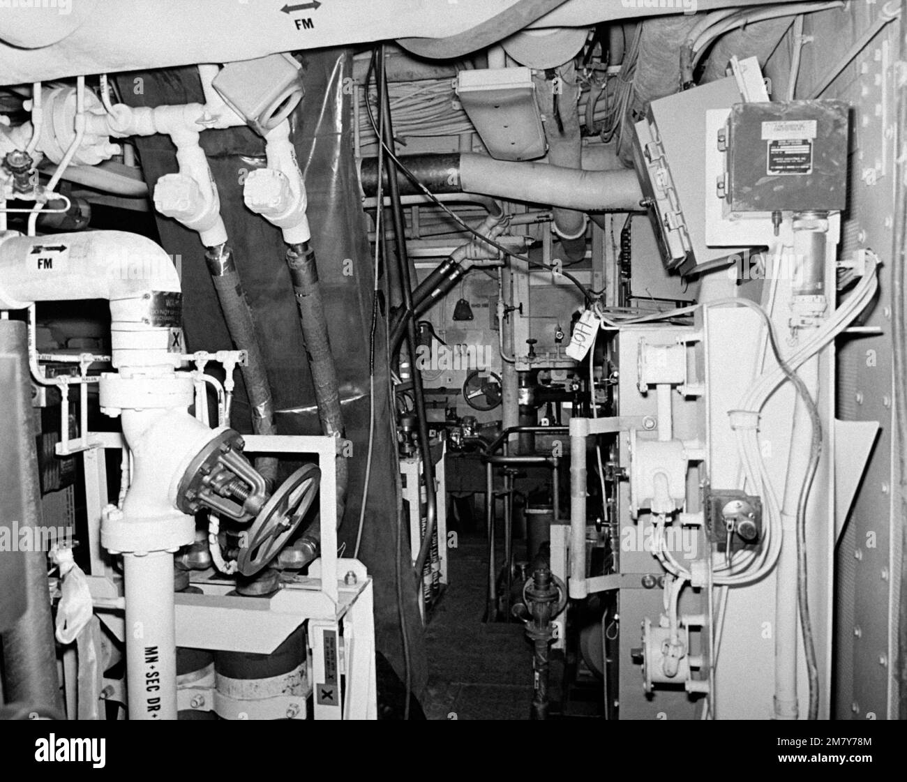 Auxiliary machine room 1 Black and White Stock Photos & Images - Alamy