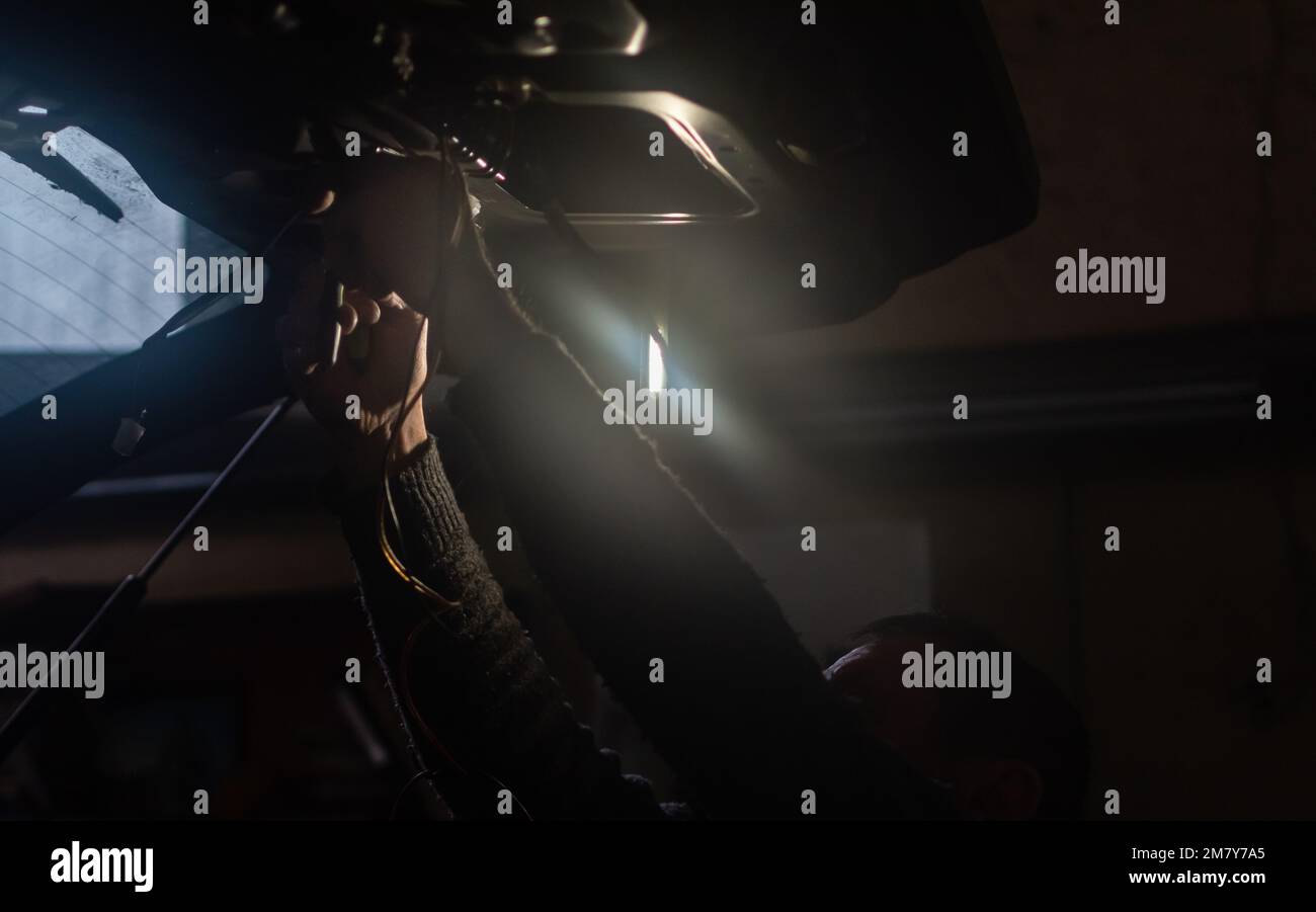 Electric car repair hi-res stock photography and images - Alamy