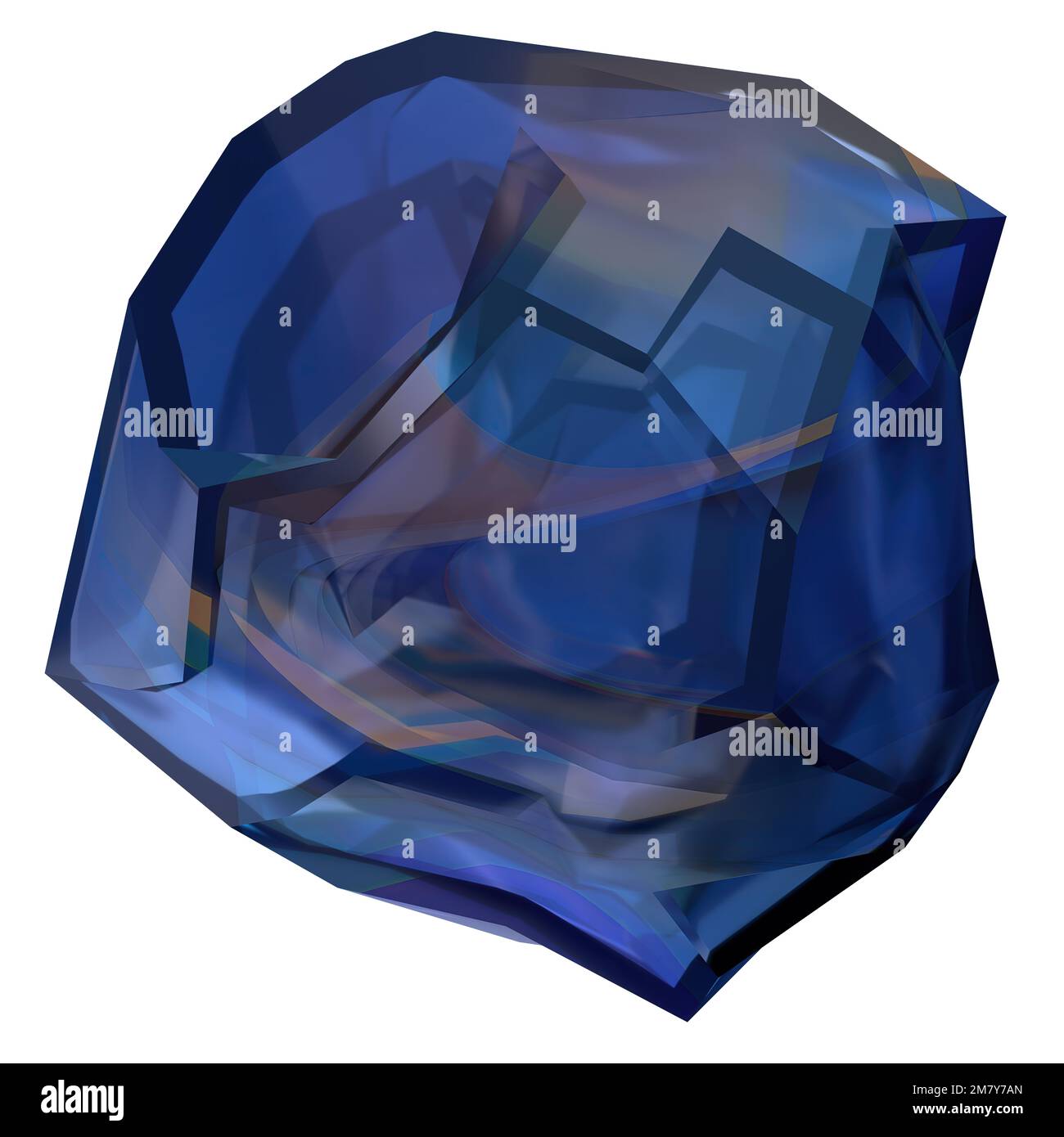 blue rocky angular deformed object abstract dramatic passionate ...