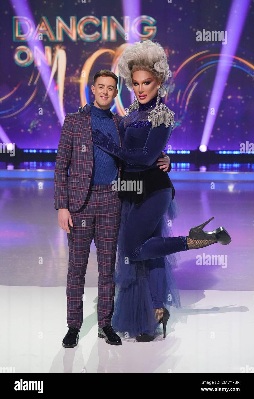 Colin Grafton and The Vivienne during a photo call for Dancing On Ice ...